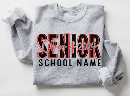 Block Senior School (DTF Transfer) | Hookful Designs DTF