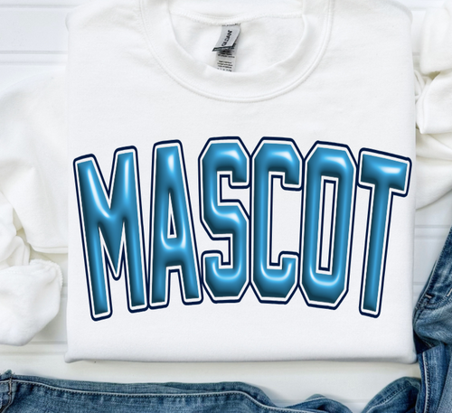 Inflatable Varsity Mascot (DTF Transfer) | Hookful Designs DTF