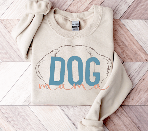 Dog Mama Outline (DTF Transfer) | Hookful Designs DTF