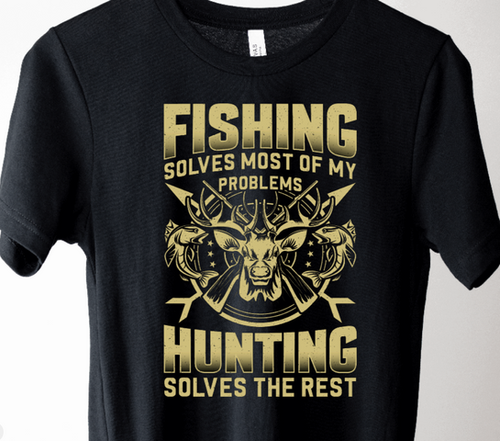 Fishing and Hunting (DTF Transfer) | Hookful Designs DTF