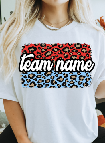 leopard split mascot (DTF Transfer) | Hookful Designs DTF