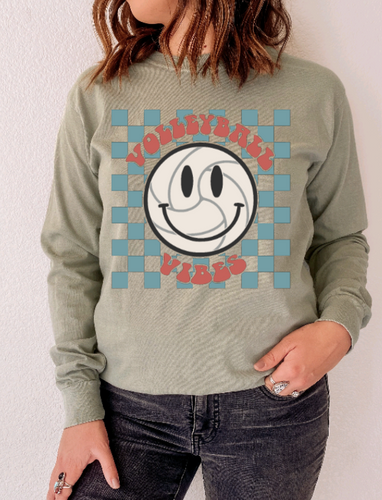 Checkered Volleyball Vibes (DTF Transfer) | Hookful Designs DTF