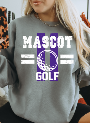 Distressed Lined Golf (DTF Transfer) | Hookful Designs DTF