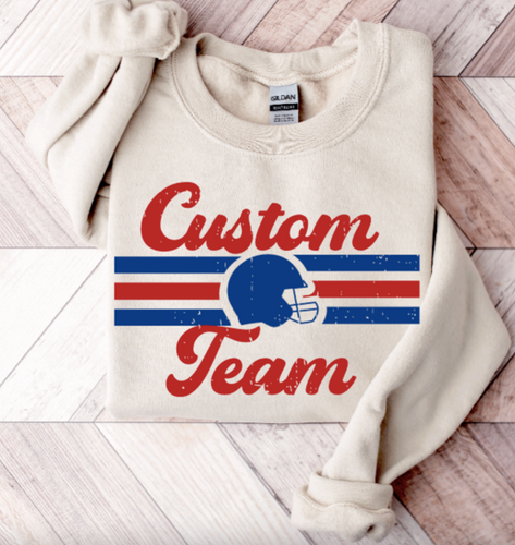 Custom Retro Football (DTF Transfer) | Hookful Designs DTF