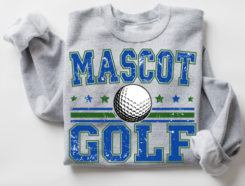 Distressed Retro Golf (DTF Transfer) | Hookful Designs DTF