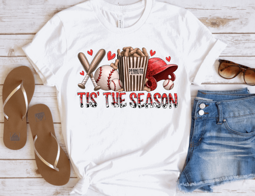 Tis the Season Baseball alt (DTF Transfer) | Hookful Designs DTF