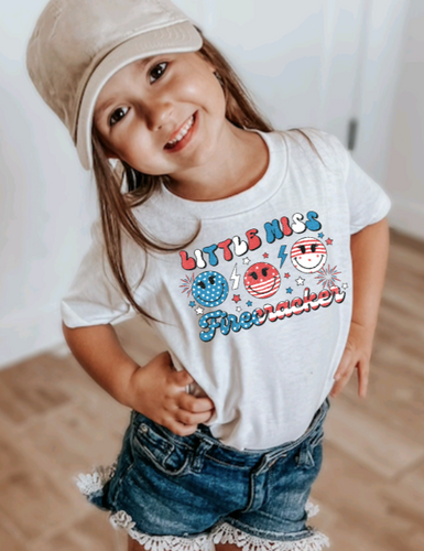 little miss firecracker (DTF Transfer) | Hookful Designs DTF