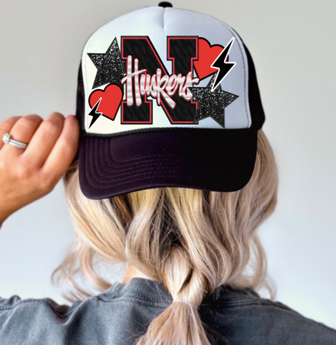 Huskers hat spirit (DTF Transfer) | Hookful Designs DTF