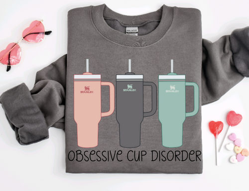Obsessive Cup Disorder (DTF Transfer) | Hookful Designs DTF