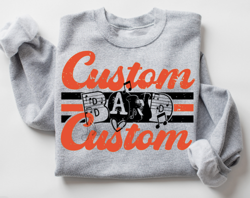 Custom Retro Band (DTF Transfer) | Hookful Designs DTF