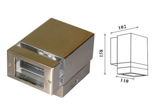 SQUARE DOWN WITH CLEAR PC DIFFUSER (257-1) | 3A Lighting