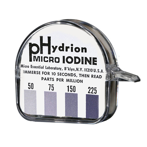 Hydrion Iodine Test Paper 50-225 ppm | BSC