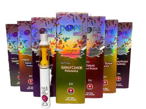 Dope 2g Disposable Vape - Live Resin + Diamonds | Sacred Smoke Toronto