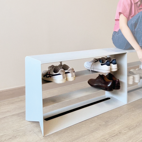 Sitting Shoe Rack X – Stylish & Durable Metal Shoe Rack for Any Space
