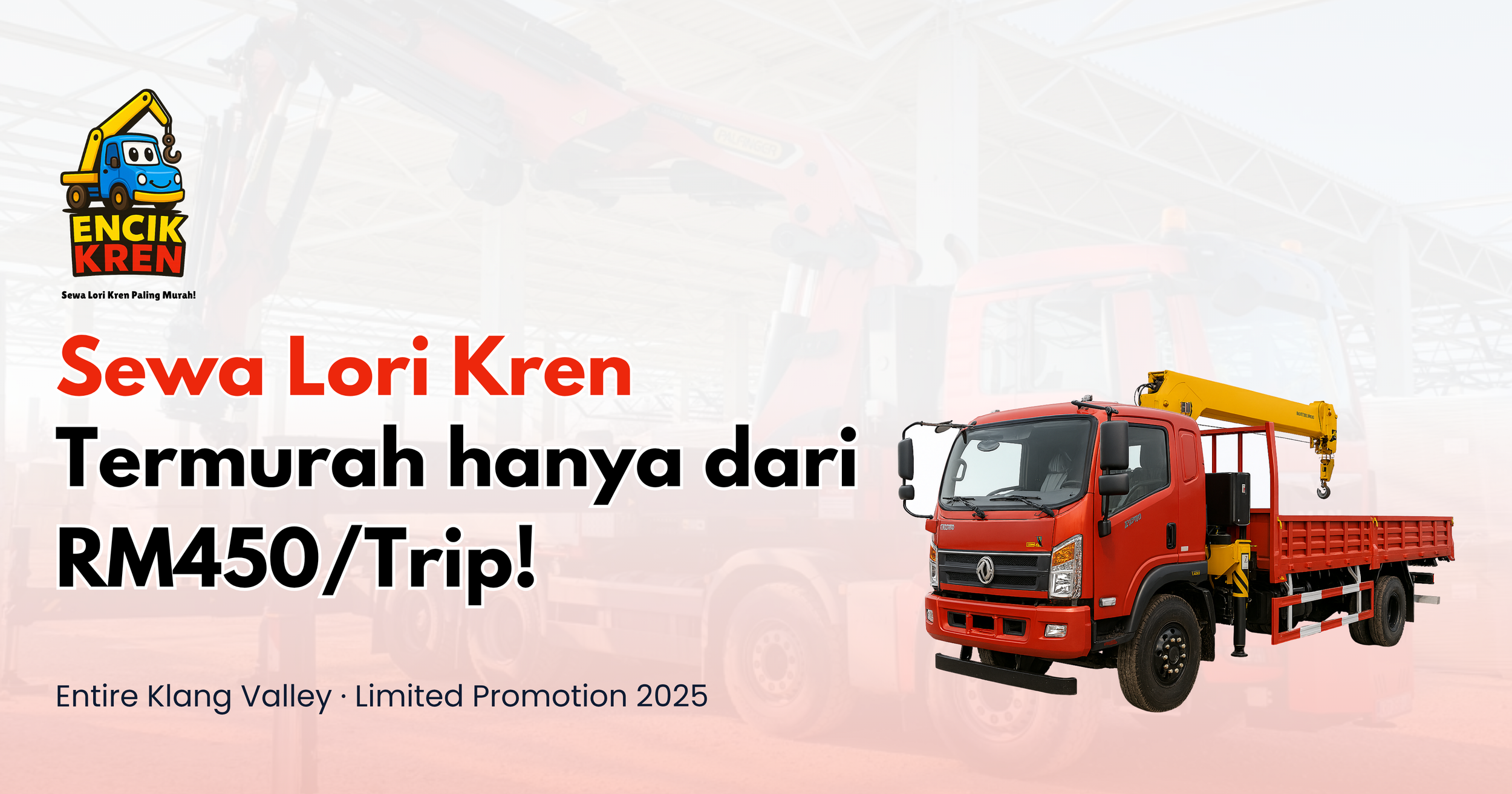 Sewa Lori Kren 3 Tan & 10 Tan | Lorry Crane Rental Malaysia