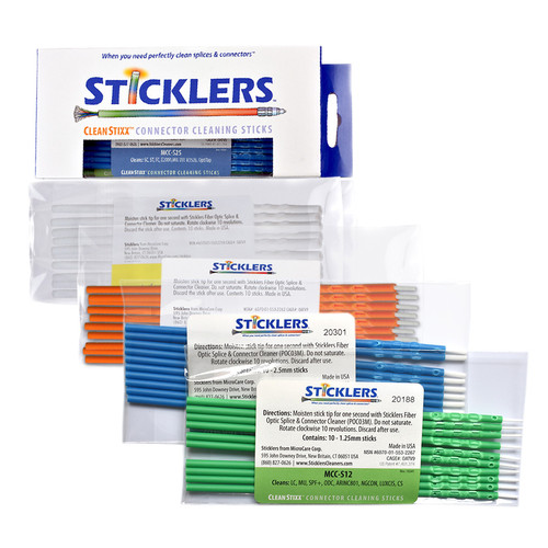 Sticklers Connector Cleaning Sticks Combo Pack Ten CleanStixx of each ...