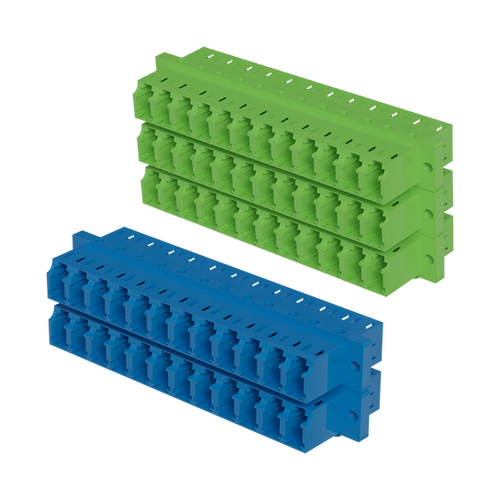 PFP Singlemode LC Duplex Straight Stackable Adapter With Inner Shutter ...