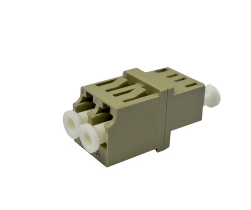 PFP LC Adapter Multimode Duplex, Beige, LC Mount, Metal Sleeve