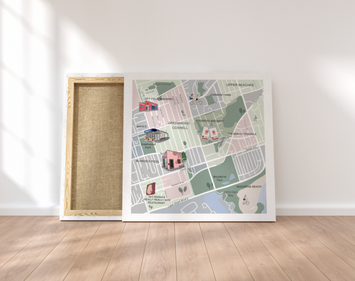 Custom Illustrated Map | bylaurenp