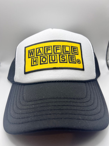 Waffle House Black/White Foam Front Trucker | Patch Works Hat Co.
