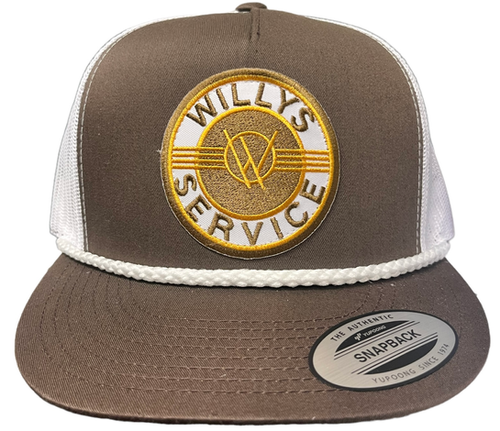 Willys Service Brown Rope Trucker | Patch Works Hat Co.