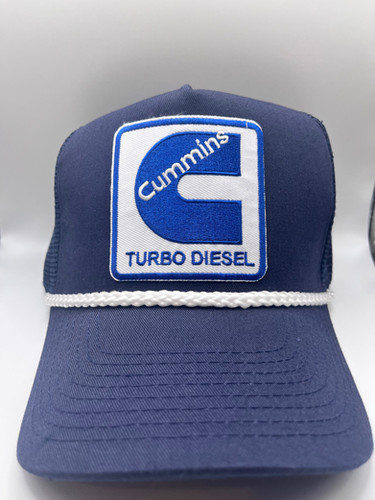 Cummins Navy/White Rope Trucker | Patch Works Hat Co.