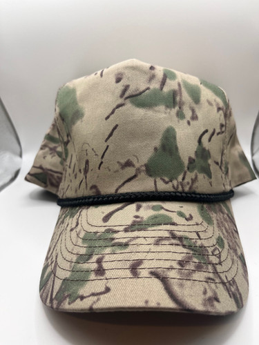 Camo/Black Rope Trucker | Patch Works Hat Co.