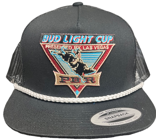 Bud Light Cup PBR Black Rope Hat | Patch Works Hat Co.