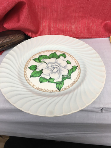 Burleigh Ware Gardenia Plate 9 3/4” in diameter | Hidden Treasure