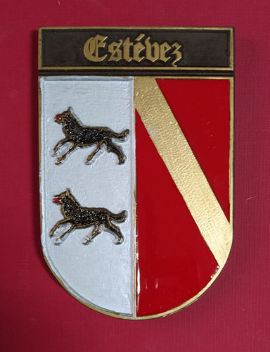 Estévez, escudo del apellido esmaltado | Arte y Heráldica
