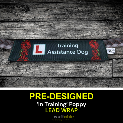 Pre-Designed "Training" Poppy Field - Lead Wrap | Wuffable