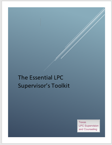 The 'ORIGINAL' Essential LPC Supervisor Toolkit- Digital Download ...