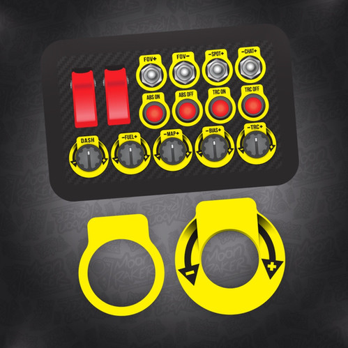 Button box ADD-ON pack (Yellow base colour) | Moonraker designs