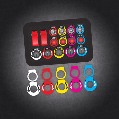 Button box ADD-ON pack (Rainbow base colour) | Moonraker designs