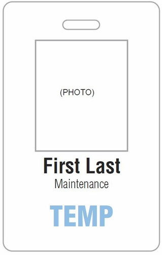TEMP Maintenance Photo ID Badge | Indus Communities
