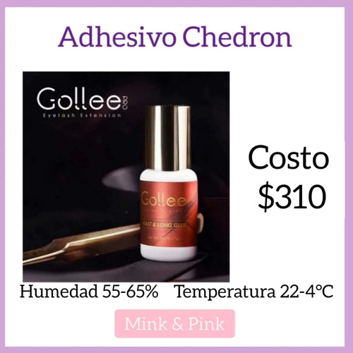 Adhesivo Gollee Chedron | Mink & Pink
