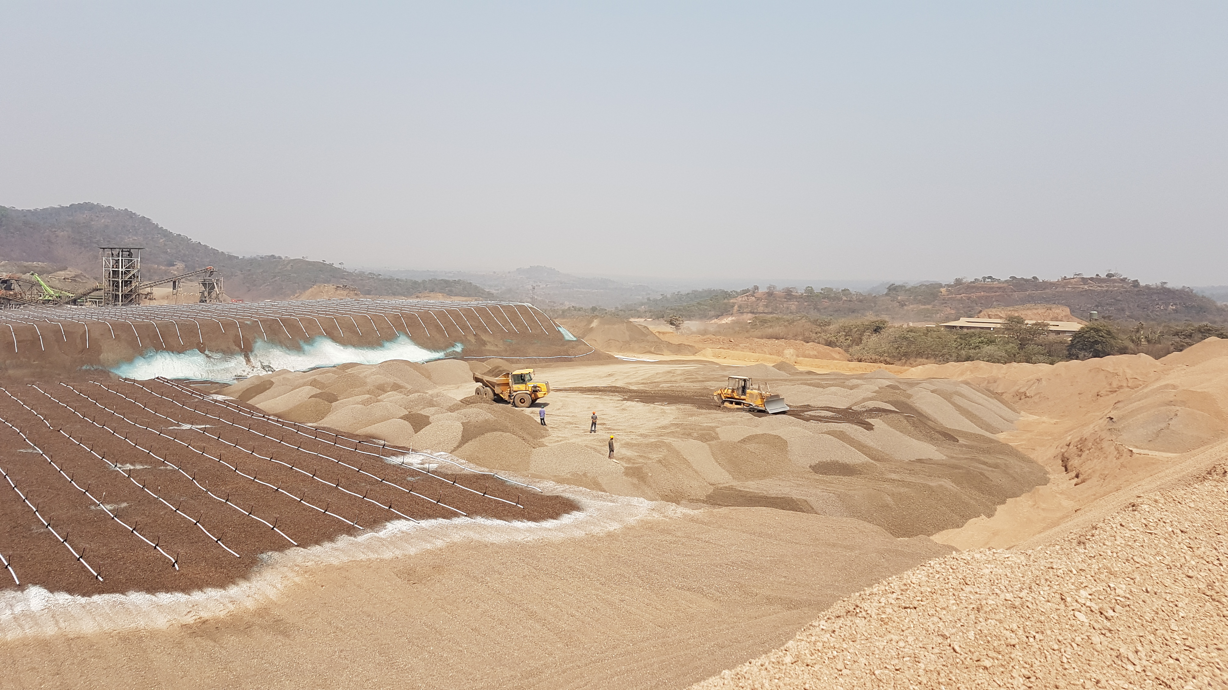 Heap Leaching Pads - ARS - mining irrigation, leach pad