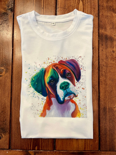 Boxer Watercolor | Double A Crafts