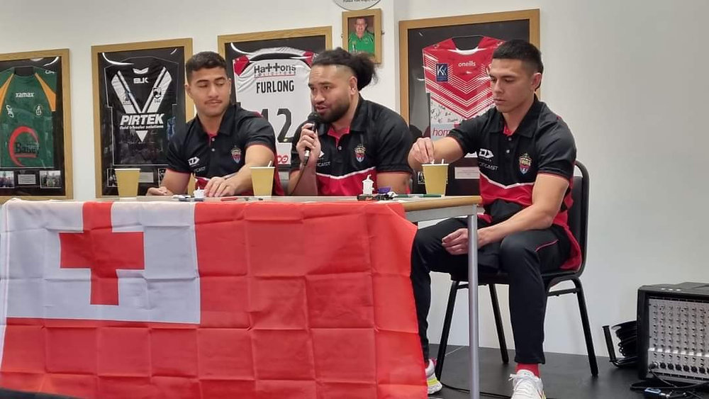 BUSY DOING NOTHING - TONGA PLAYERS VISIT PORTICO.