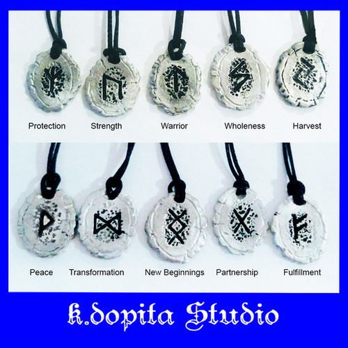 Rune Medallions | K. Dopita Studio