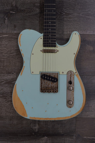 AIO TC3 Relic Electric Guitar - Sonic Blue (Mint Pickguard) | Your Next ...