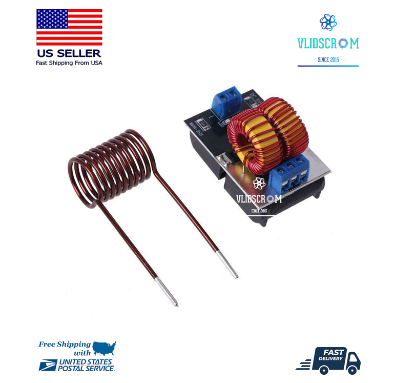 DC 5V-12V 120W Mini ZVS Induction Heating Board Flyback Driver Heater ...