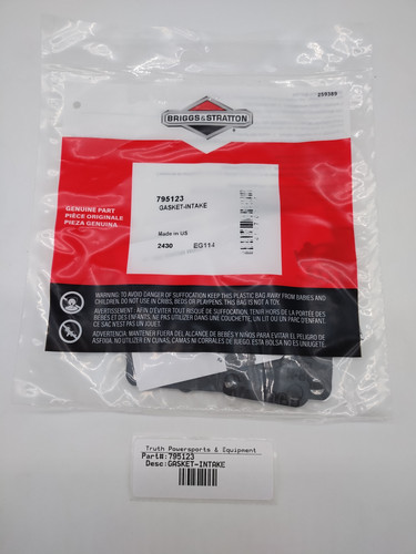 Briggs & Stratton 795123 Intake Gasket - OEM Replacement Part | Truth PS&E