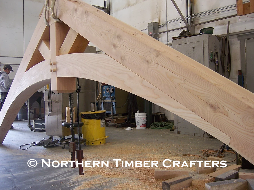 Curved Beams and Arched Timber Features