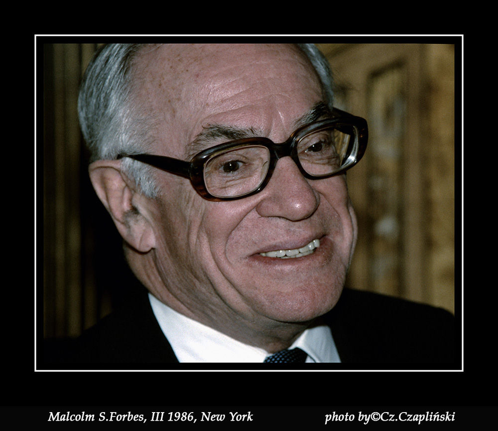 PORTRET z HISTORIĄ Malcolm S. Forbes
