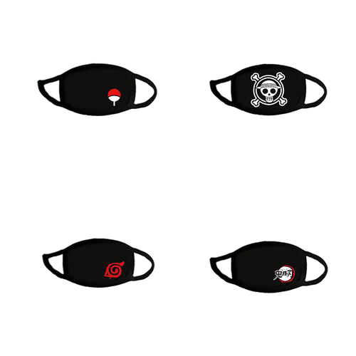 Anime Face Mask Cosplay Cotton Naruto\ One Piece\ Demon Slayer ...