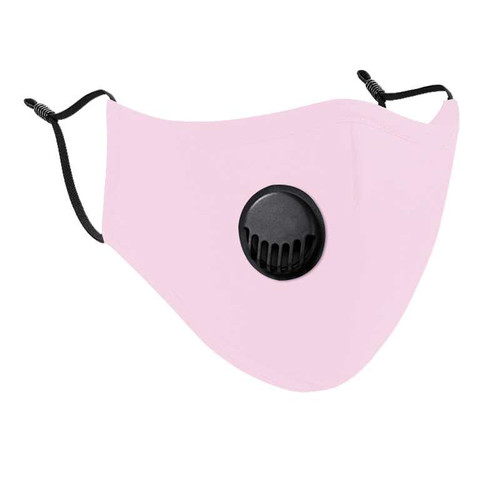 Pink Cotton Face Mask with Vent Valve | Sunkiss