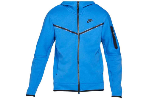 Nike Tech Fleece Full-Zip Hoodie Signal Blue | NO STYLIST