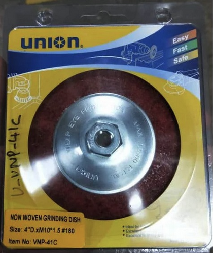 Non-Woven Grinding Disc 4 Inch x M10 x 1.5 x No. 180 (Union VNP-41C ...