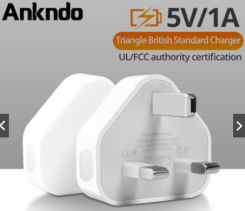 Triange British Standard Charger 5V2.1A/1A-White (Ankndo) | Hardware Online